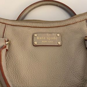 kate spade | Bags | Kate Spade Gray Leather Handbag | Poshmark